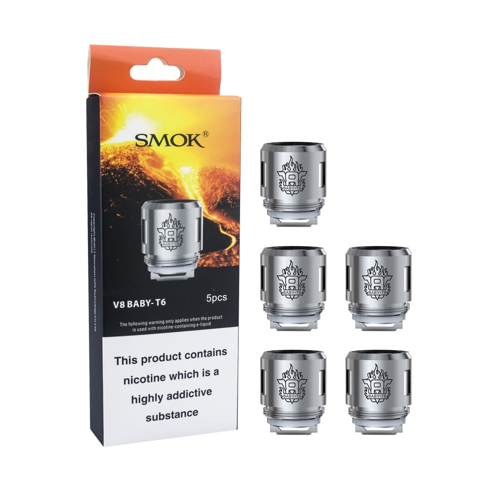 Smok coils TFV8 SMOK V8 BABY T6 – Vape Mod Box Cyprus vape shop online ...